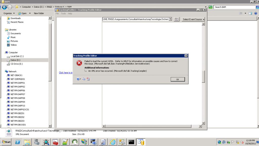 Failed To Load The Current Wsdl An Xml Error Has Ocurred Microsoft